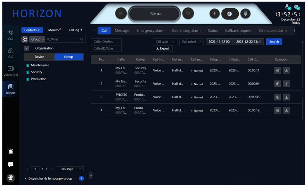 HORIZON Dispatch - Professional Wireless Communications